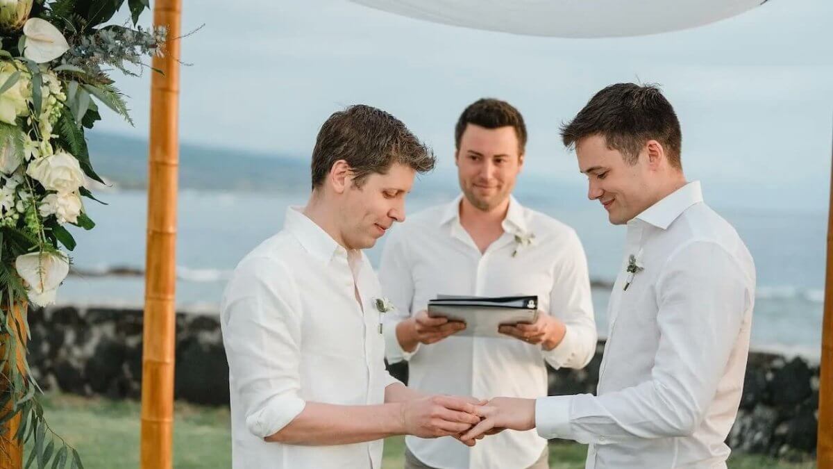 Il CEO di OpenAI Sam Altman ha sposato Oliver Mulherin - Gay.it